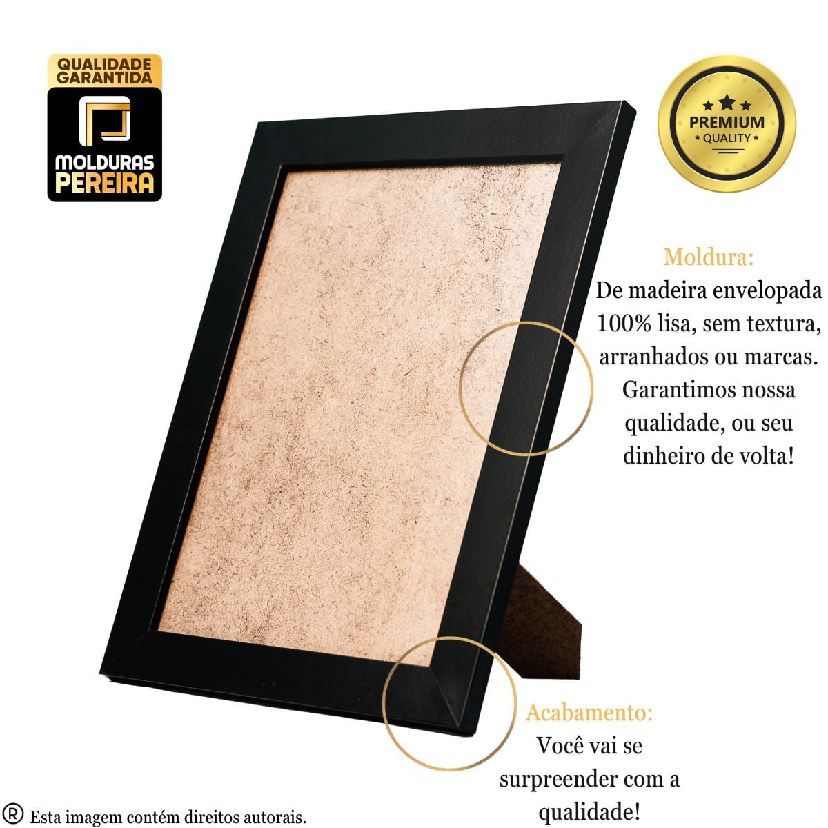 Kit 10 Porta Retrato 15x21 A5 cm c/ Vidro - Molduras Pereira